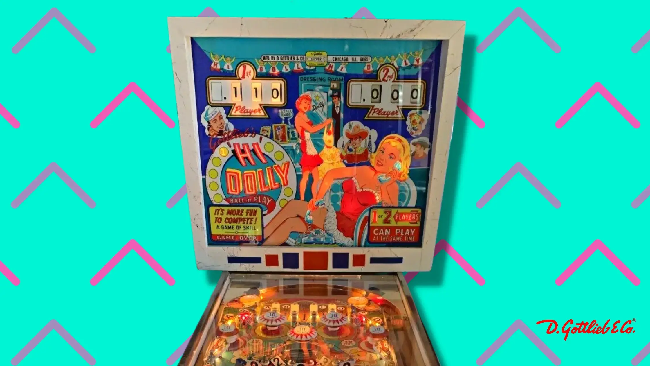 Hi Dolly (1965) Pinball Machine by D. Gottlieb & Co.