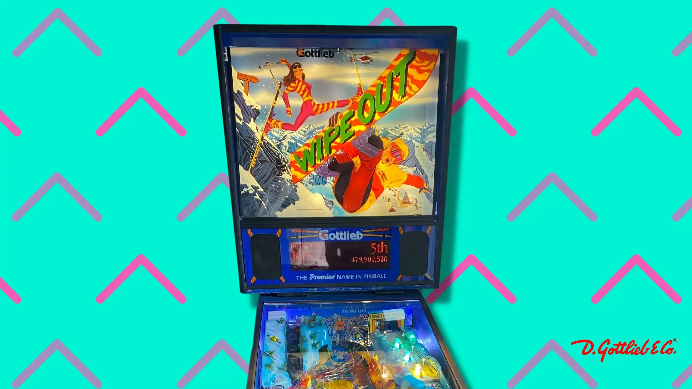 Wipe Out (1993) Pinball Machine by D. Gottlieb & Co.