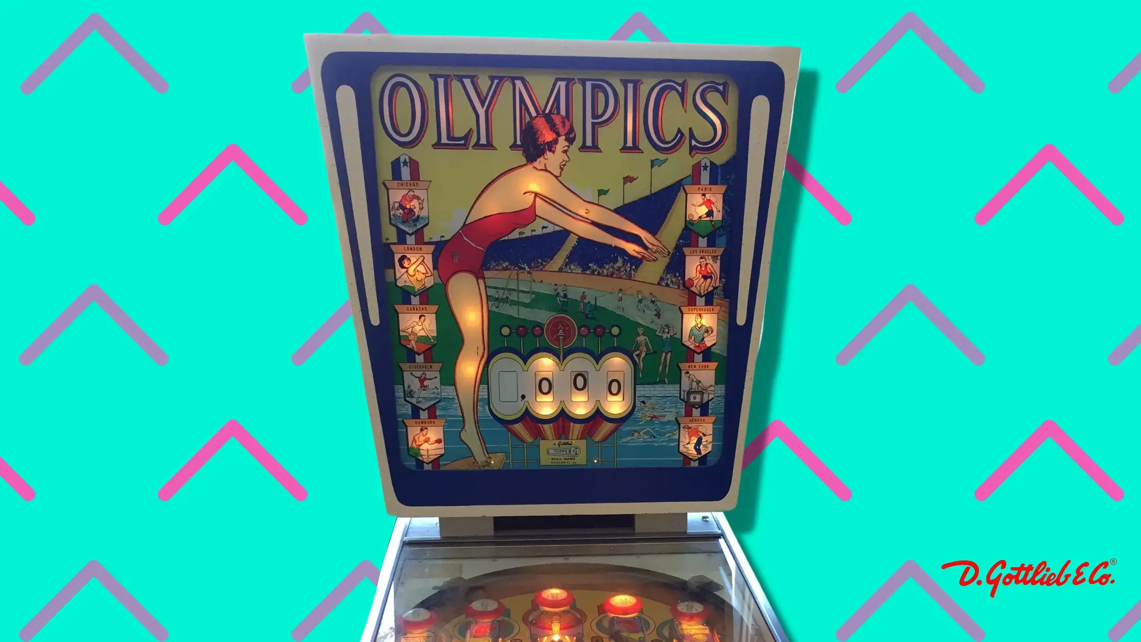 Olympics (1962) Pinball Machine by D. Gottlieb & Co.