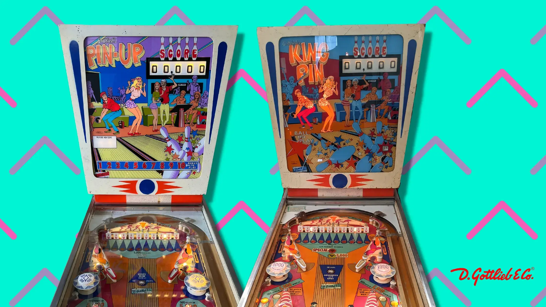 King Pin / Pin-up (1973) Pinball Machine by D. Gottlieb & Co.