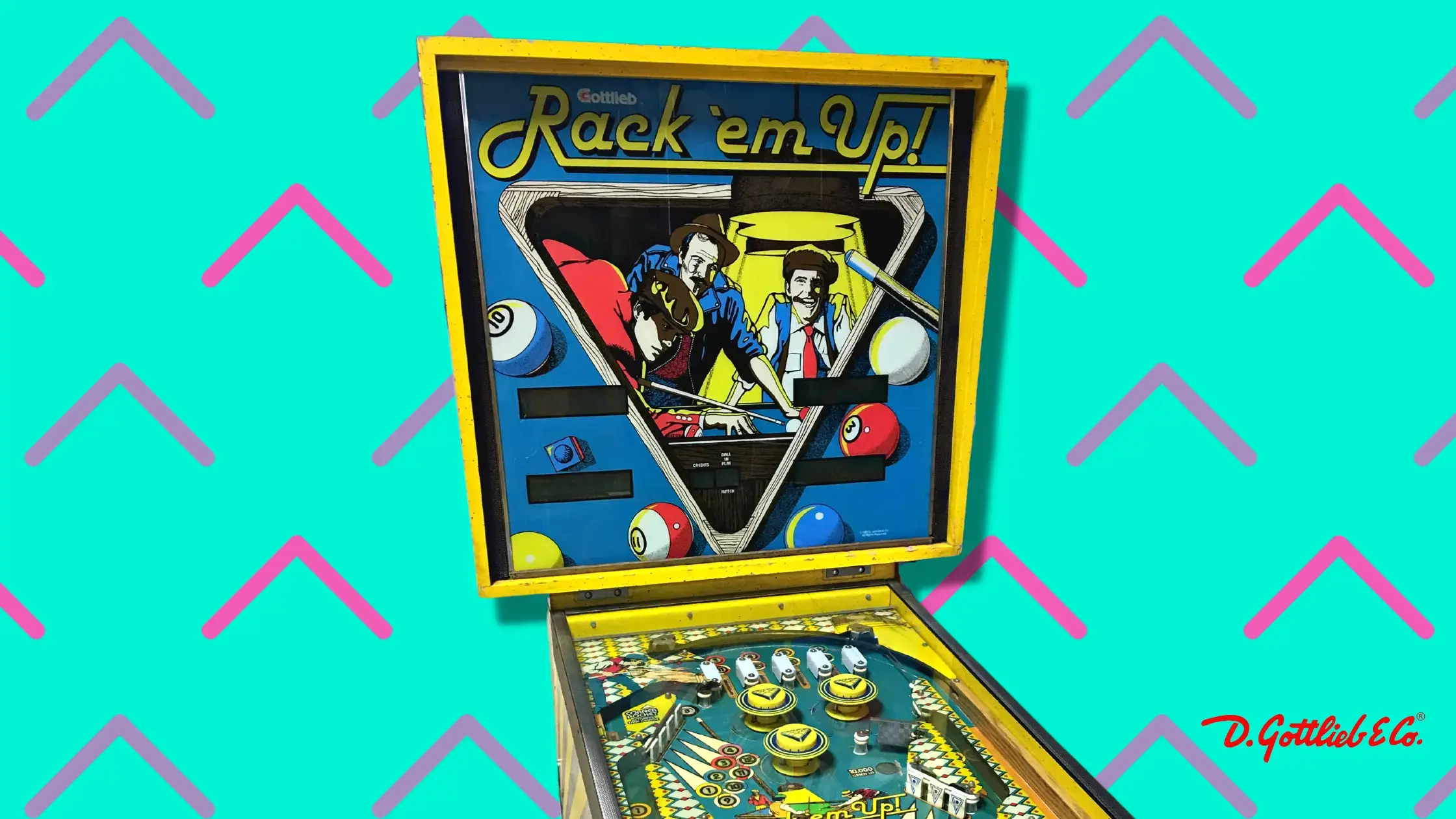 Rack Em Up 1983 Pinball Machine By D Gottlieb And Co