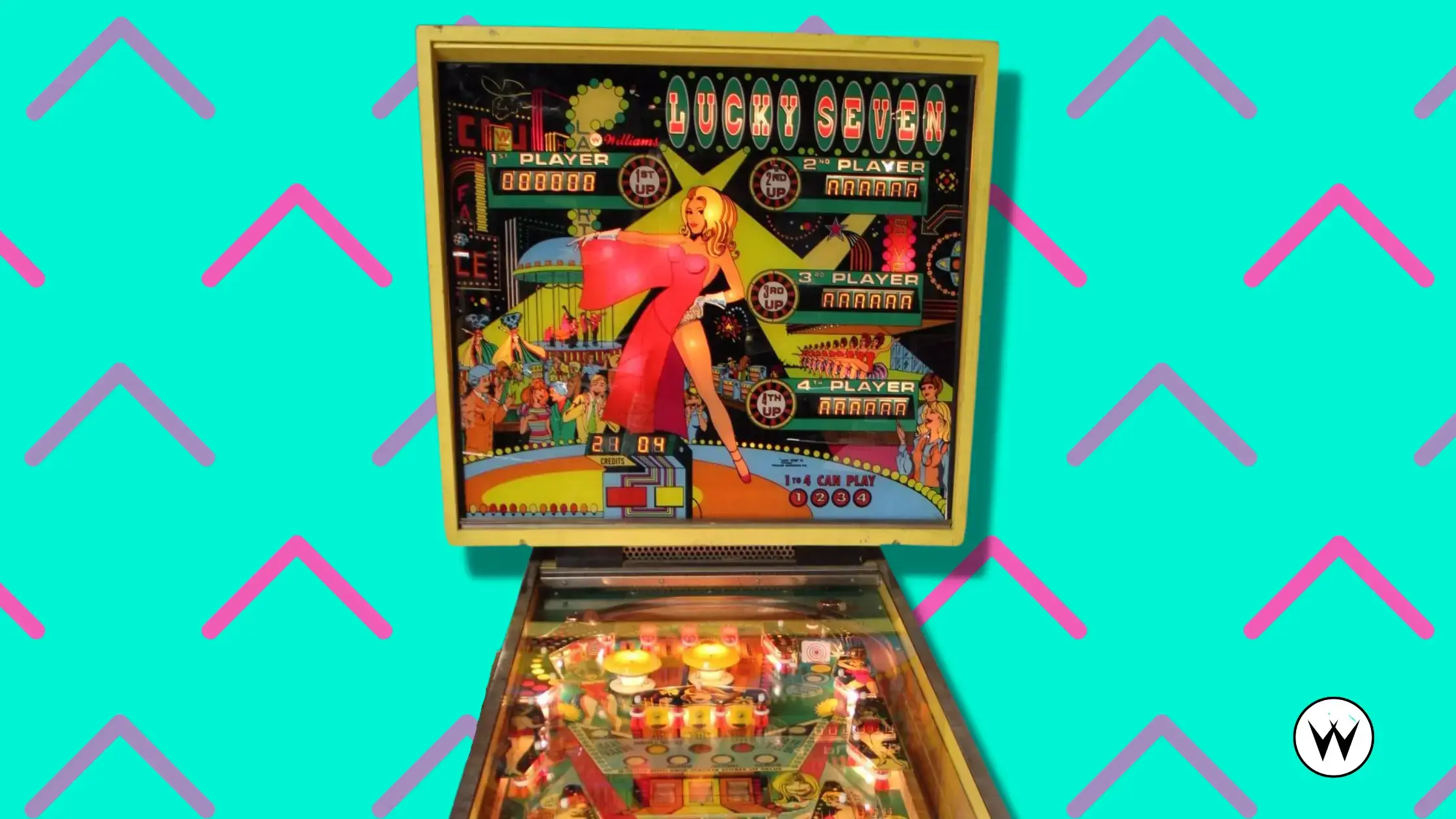 Lucky Seven (1977) Pinball Machine by Williams Electronic Games Inc.