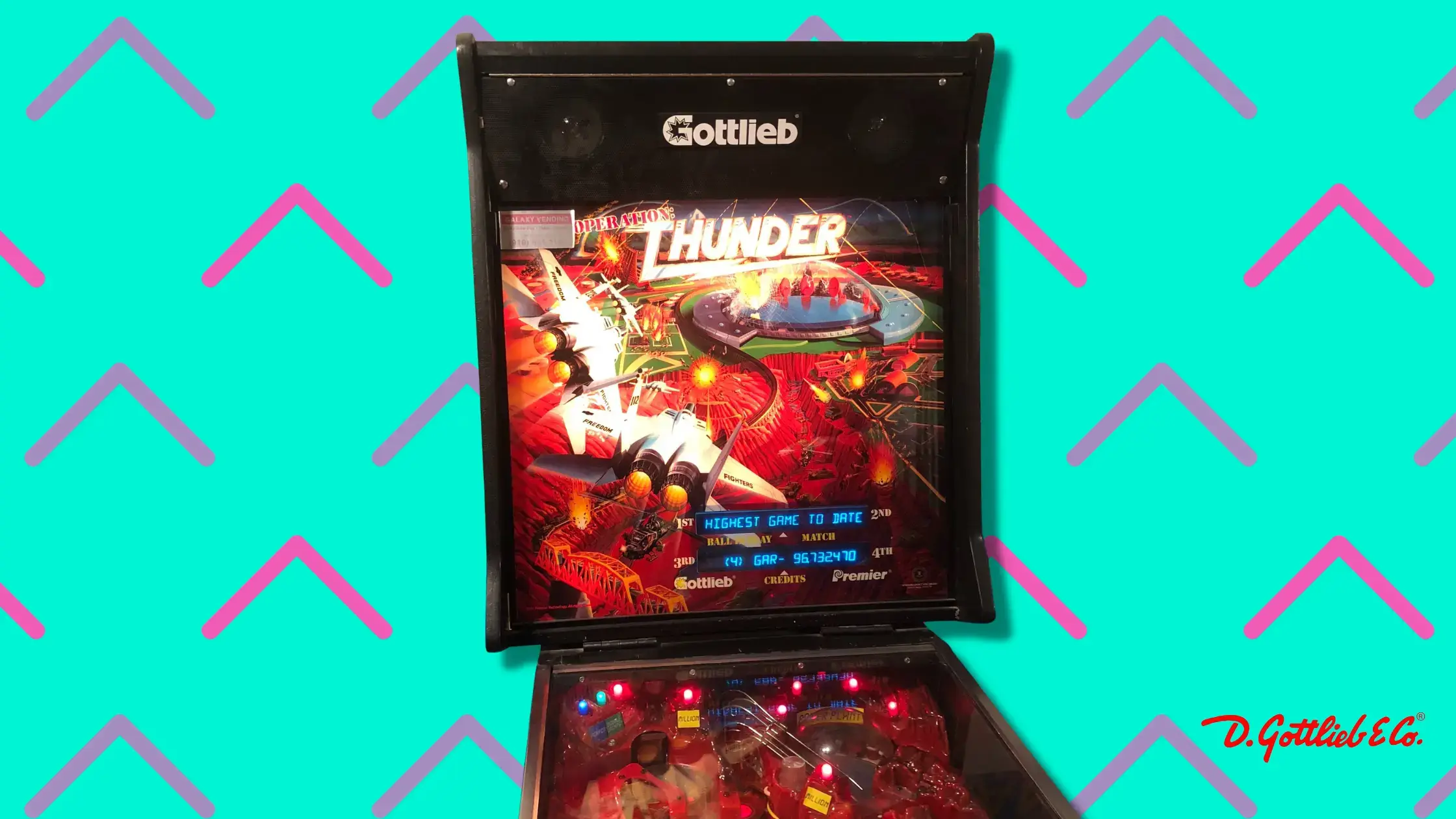 Operation: Thunder (1992) Pinball Machine by D. Gottlieb & Co.