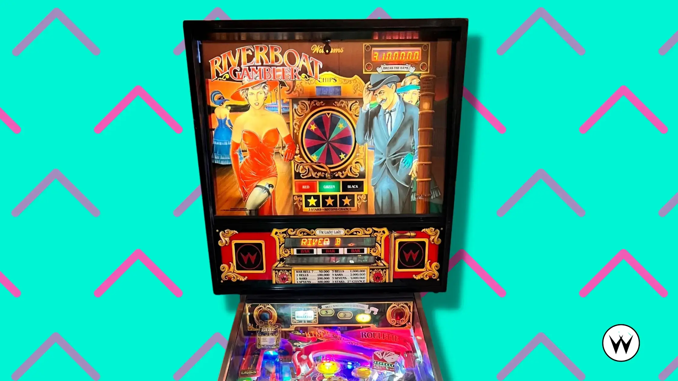 Riverboat Gambler (1990) Pinball Machine by Williams Electronic Games Inc.