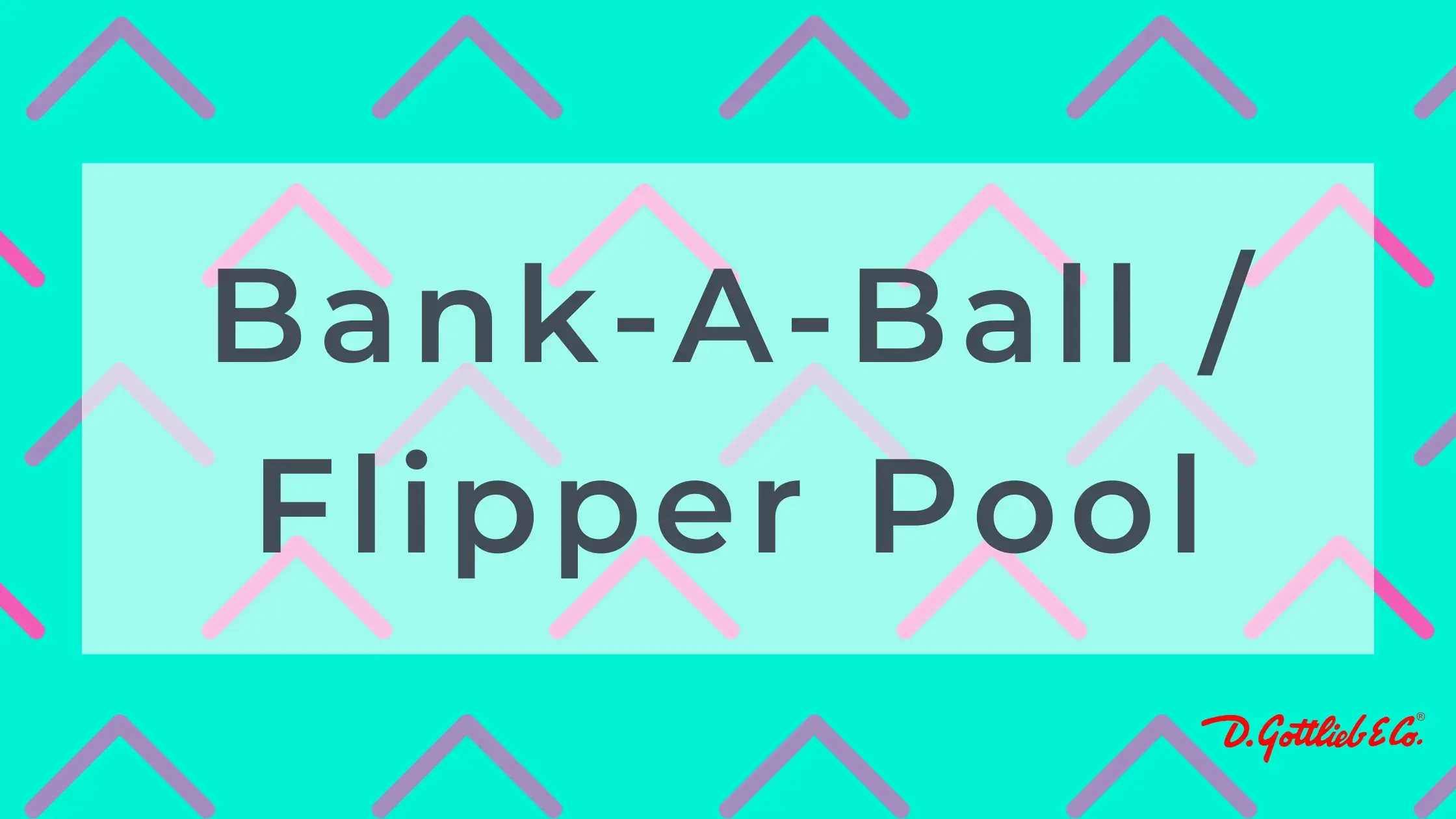 Bank-A-Ball / Flipper Pool (1965) Pinball Machine by D. Gottlieb & Co.