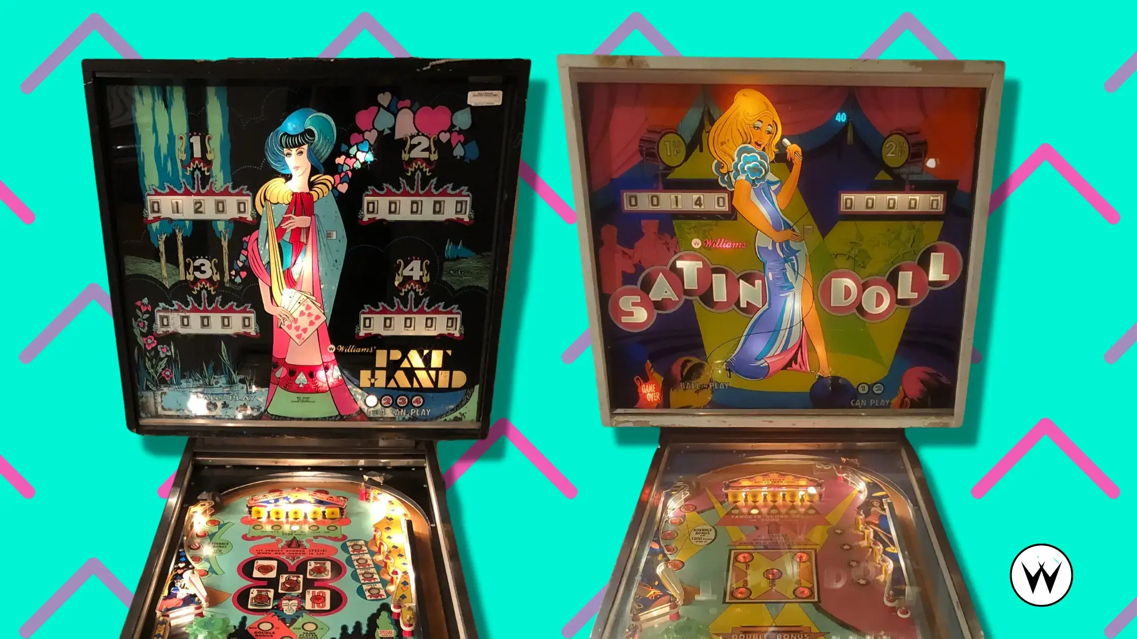 Pat Hand / Satin Doll (1975) Pinball Machine by Williams Electronic ...