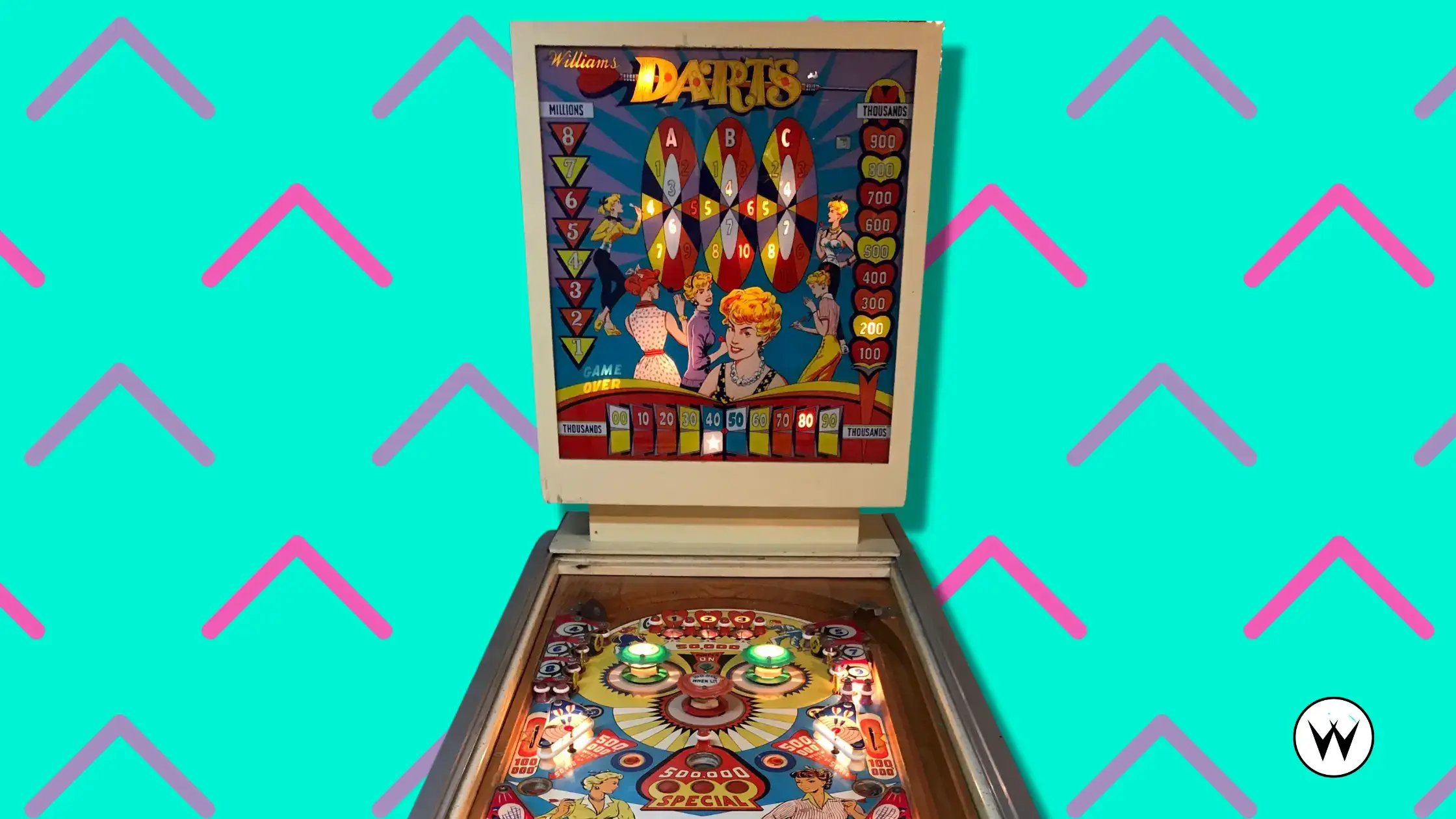Darts (1960) Pinball Machine by Williams Electronic Games Inc.