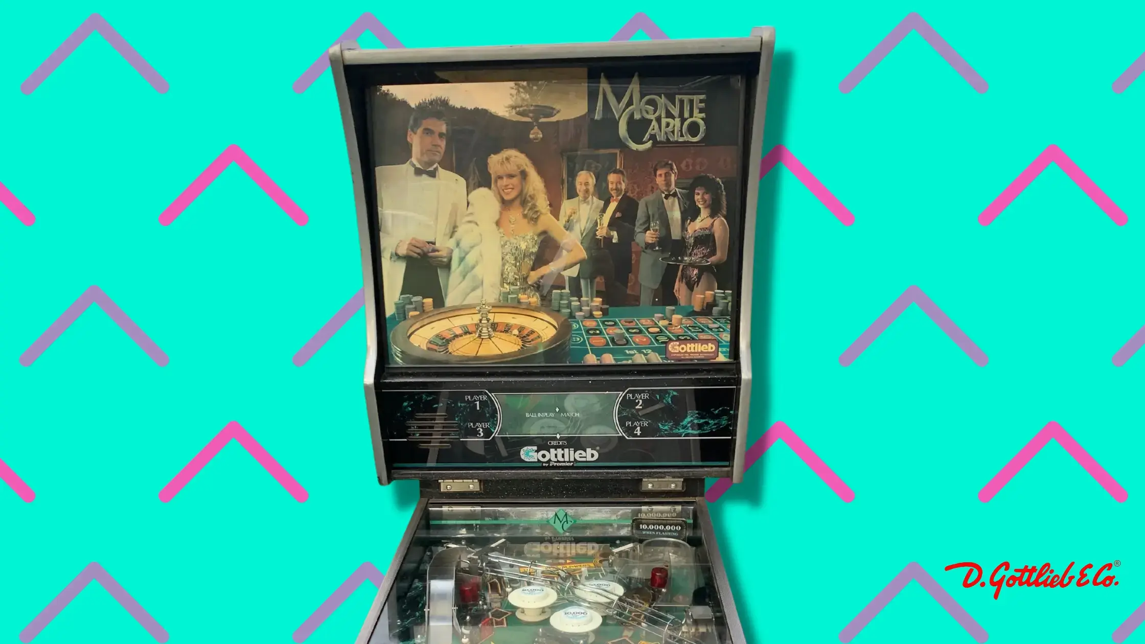 Monte Carlo (1987) Pinball Machine by D. Gottlieb & Co.