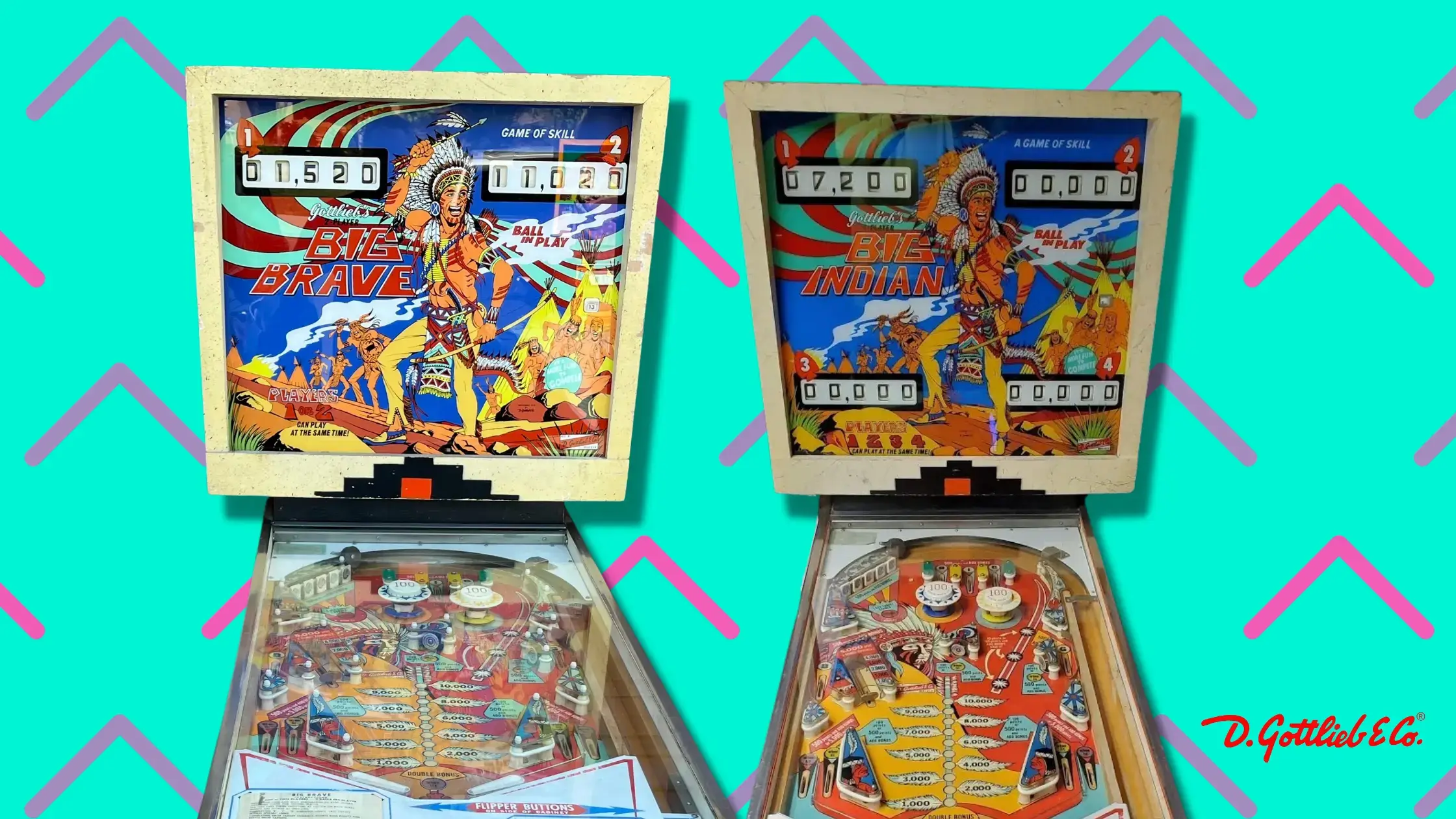 Big Indian / Big Brave (1974) Pinball Machine by D. Gottlieb & Co.