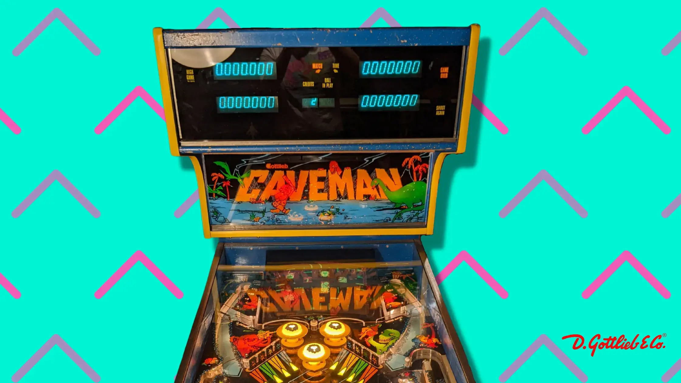 Caveman (1982) Pinball Machine by D. Gottlieb & Co.