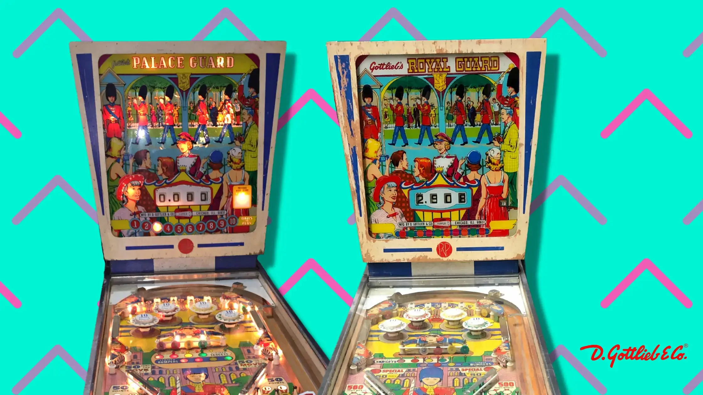 Royal Guard / Palace Guard (1968) Pinball Machine by D. Gottlieb & Co.