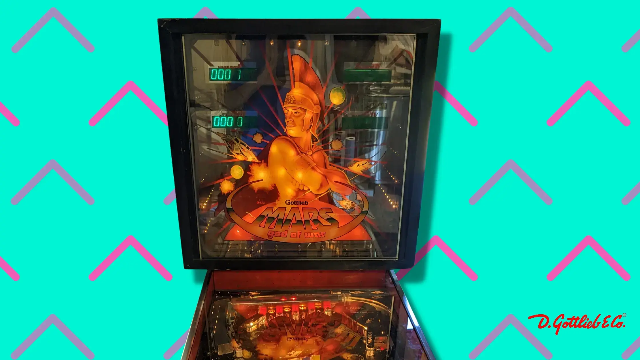 Mars God of War (1981) Pinball Machine by D. Gottlieb & Co.