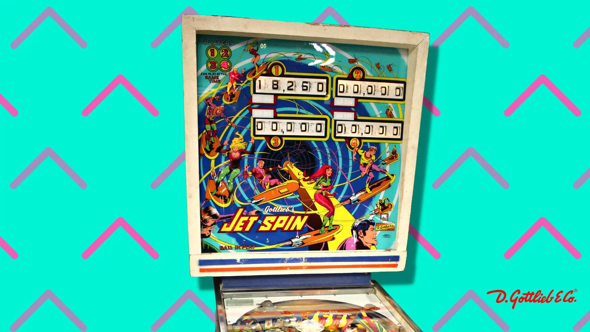 Jet Spin / Super Spin (1977) Pinball Machine by D. Gottlieb & Co.