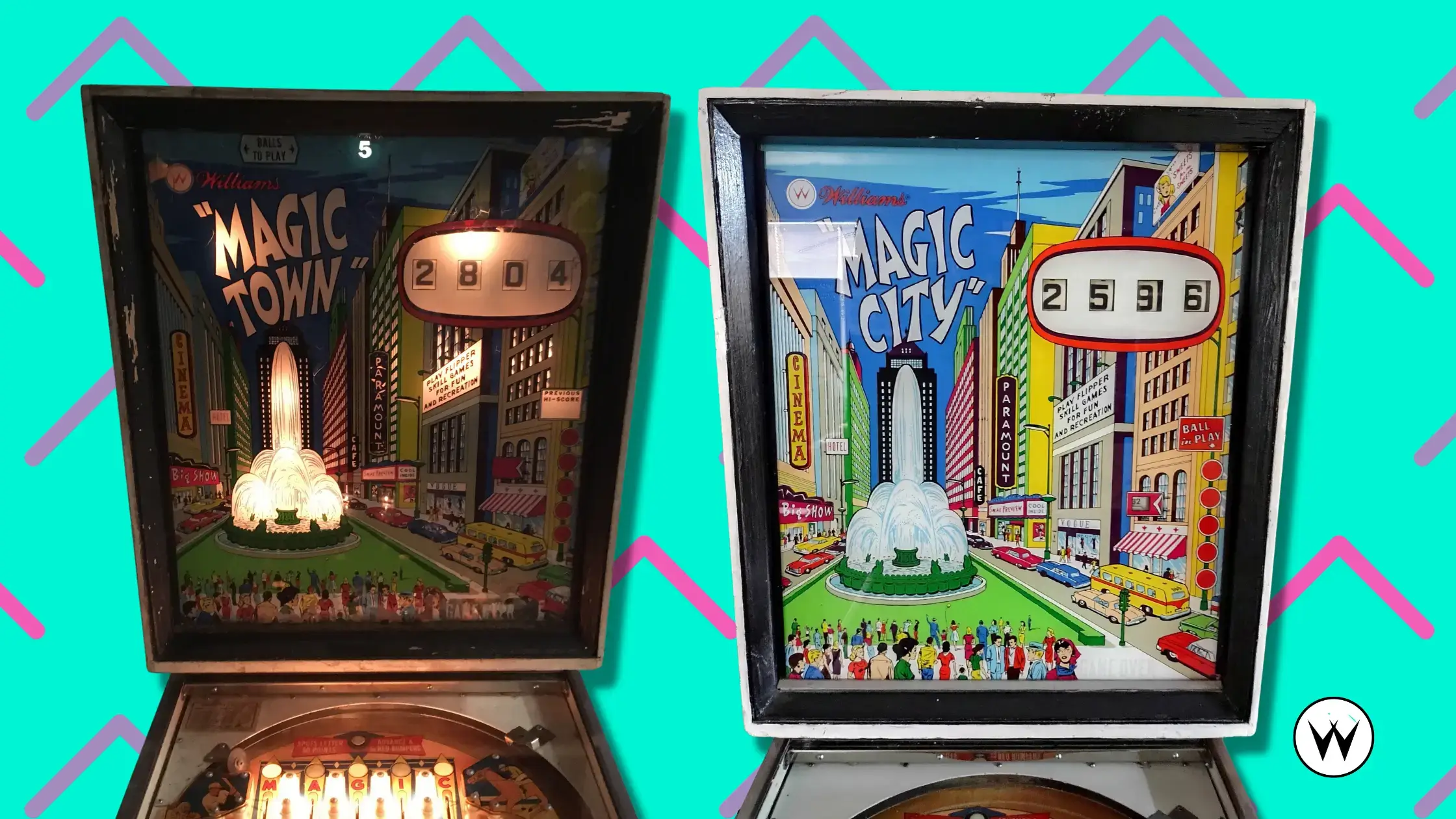 Magic City / Magic Town (1967) Pinball Machine by Williams Electronic ...