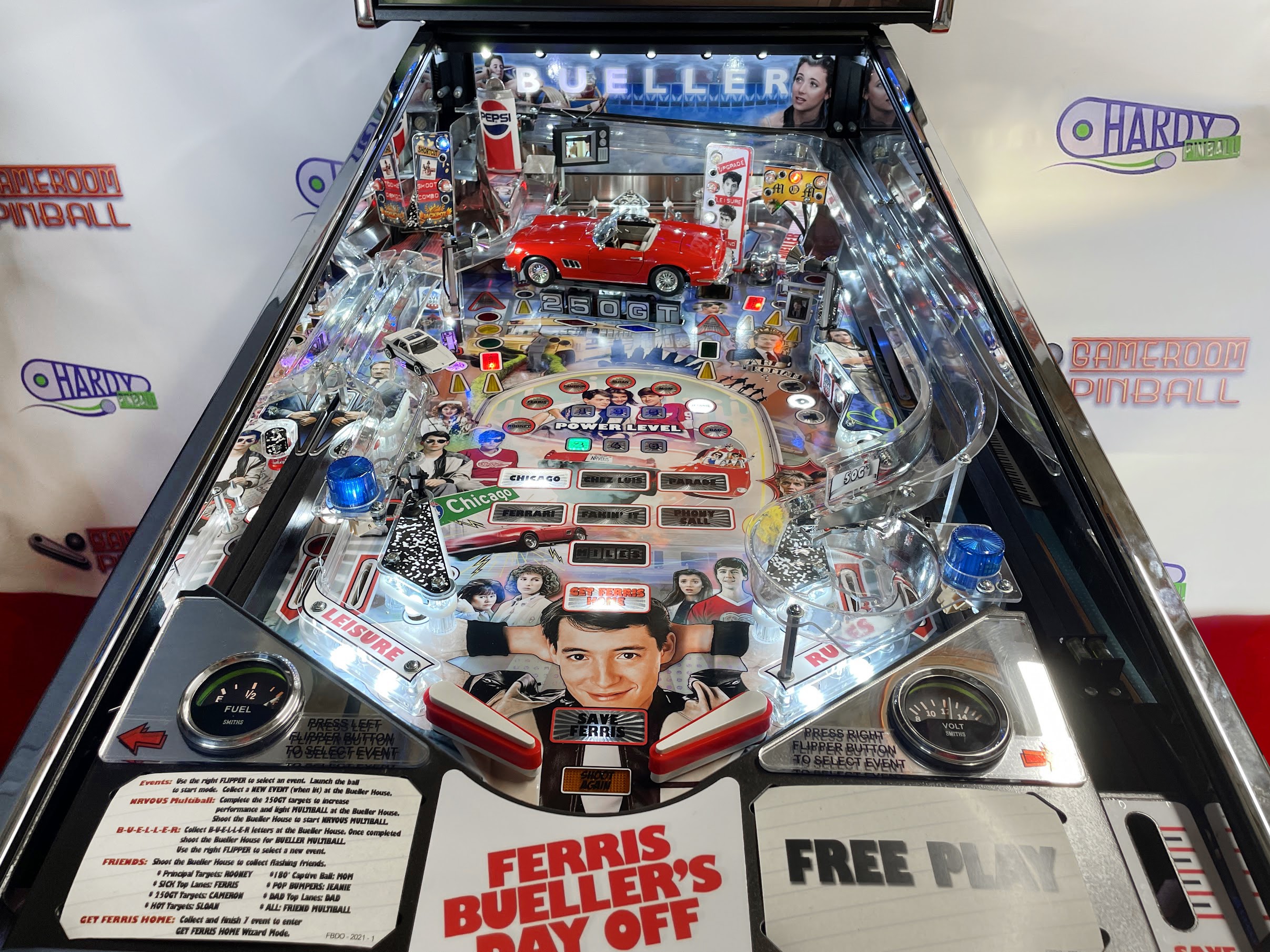 REVEALED: Ferris Bueller’s Day Off Pinball by Brian Soares and Reby ...