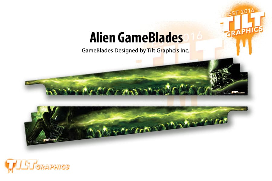 Alien GameBlades | Tilt Graphics | Pinball Mods & Toppers Database