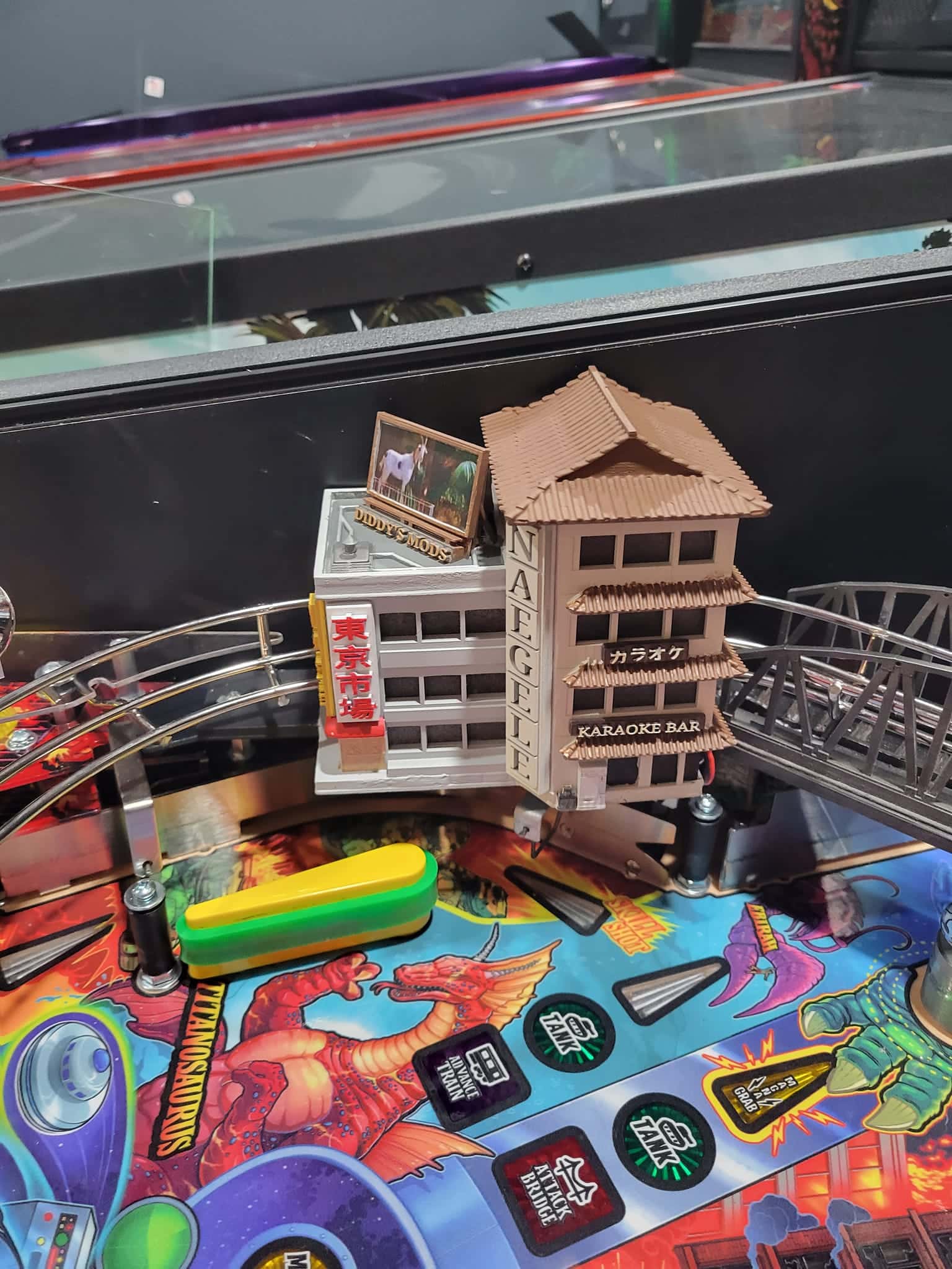 Godzilla Naegele Oil Building | Diddy's Pinball Mods | Pinball Mods ...