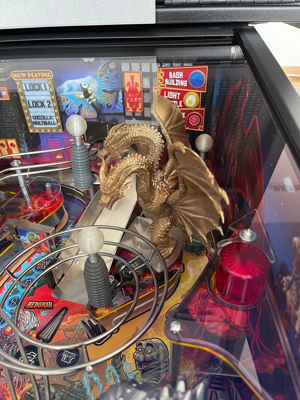 Godzilla King Ghidorah | Pino Pinball Mods | Pinball Mods & Toppers ...
