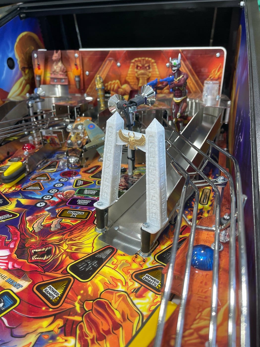 Iron Maiden Right Ramp Arch | Twisted Tokens | Pinball Mods & Toppers ...