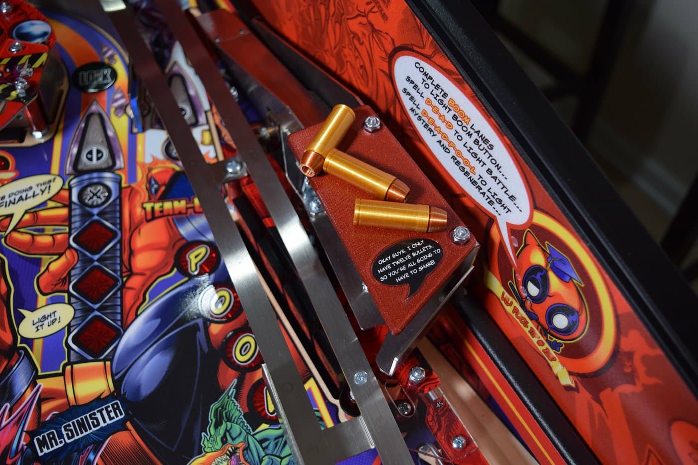 Deadpool Ramp and Diverter Cover Mods | Hurry Up Pinball | Pinball Mods ...