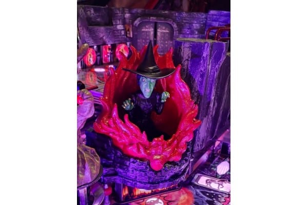 Wizard of Oz Flaming Witch Mod with Realistic Fire | The Pinball Mod Co ...