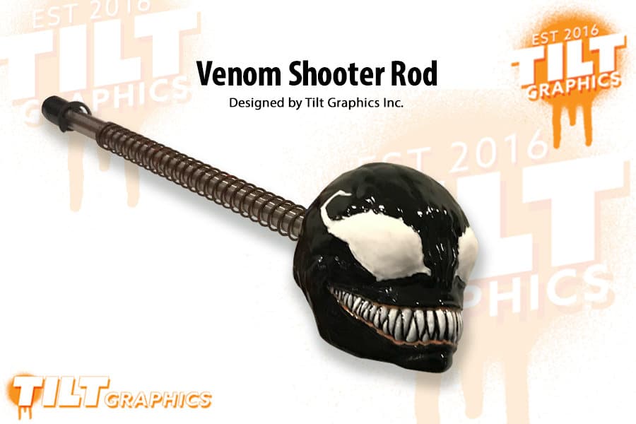 Venom Shooter Rod | Tilt Graphics | Pinball Mods & Toppers Database