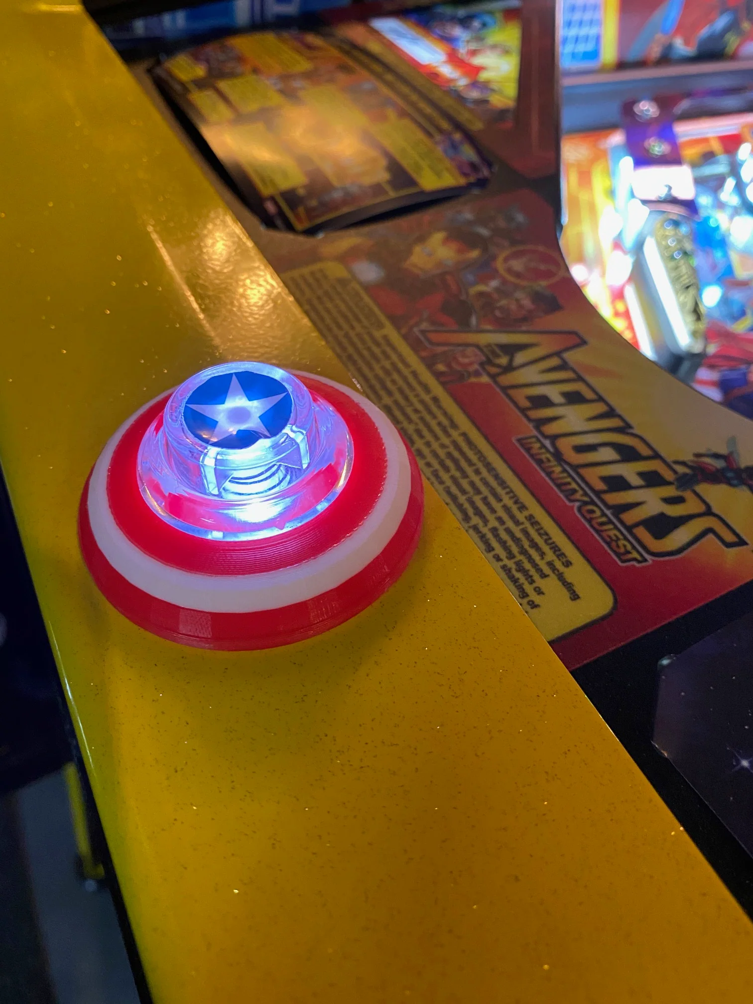 AIQ Custom 3d Captain Shield Lockdown Bar Button Mod | The MOD Couple ...