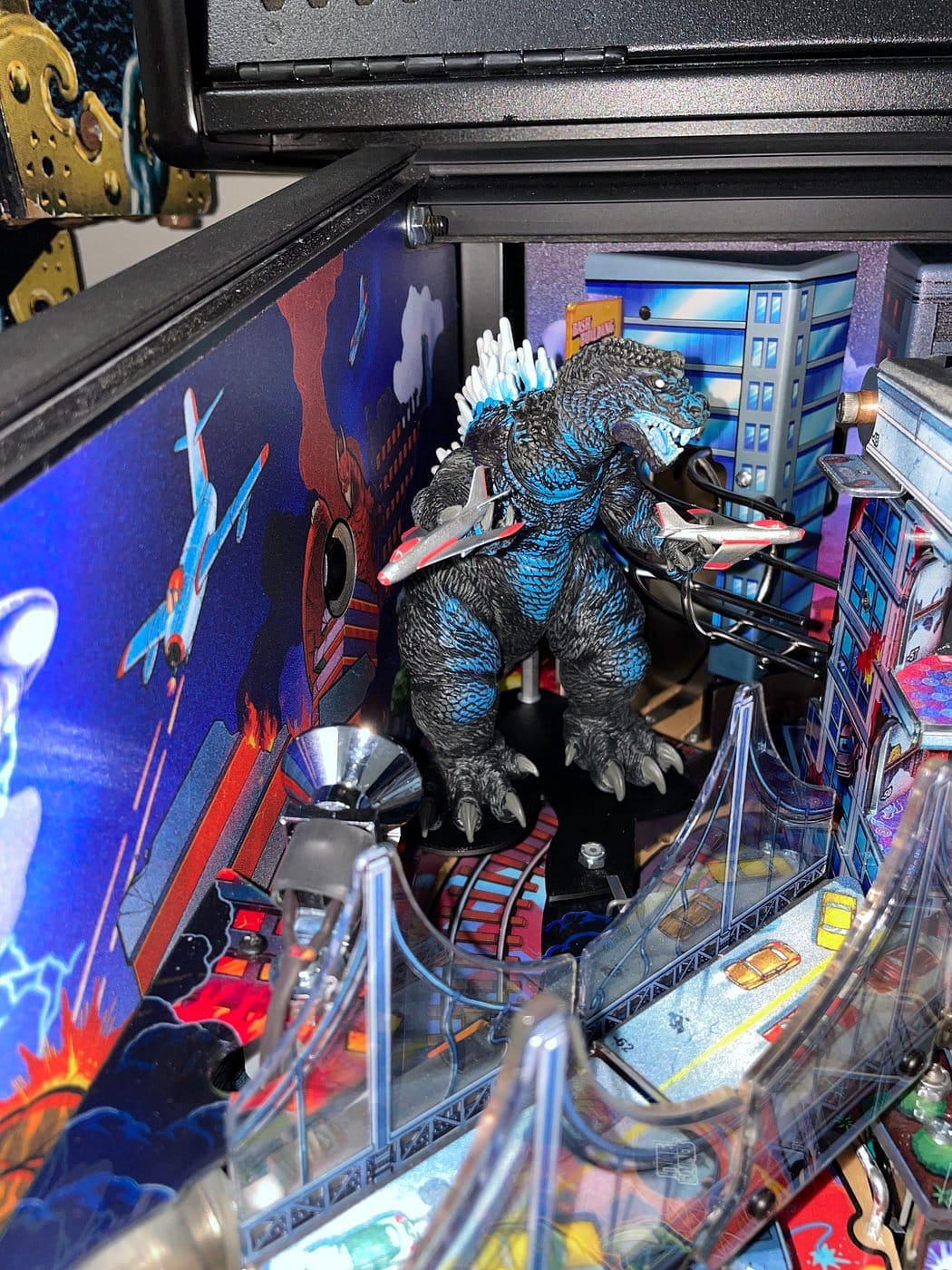 Godzilla Blue Godzilla Figurine (NECA 2001) | Pino Pinball Mods ...