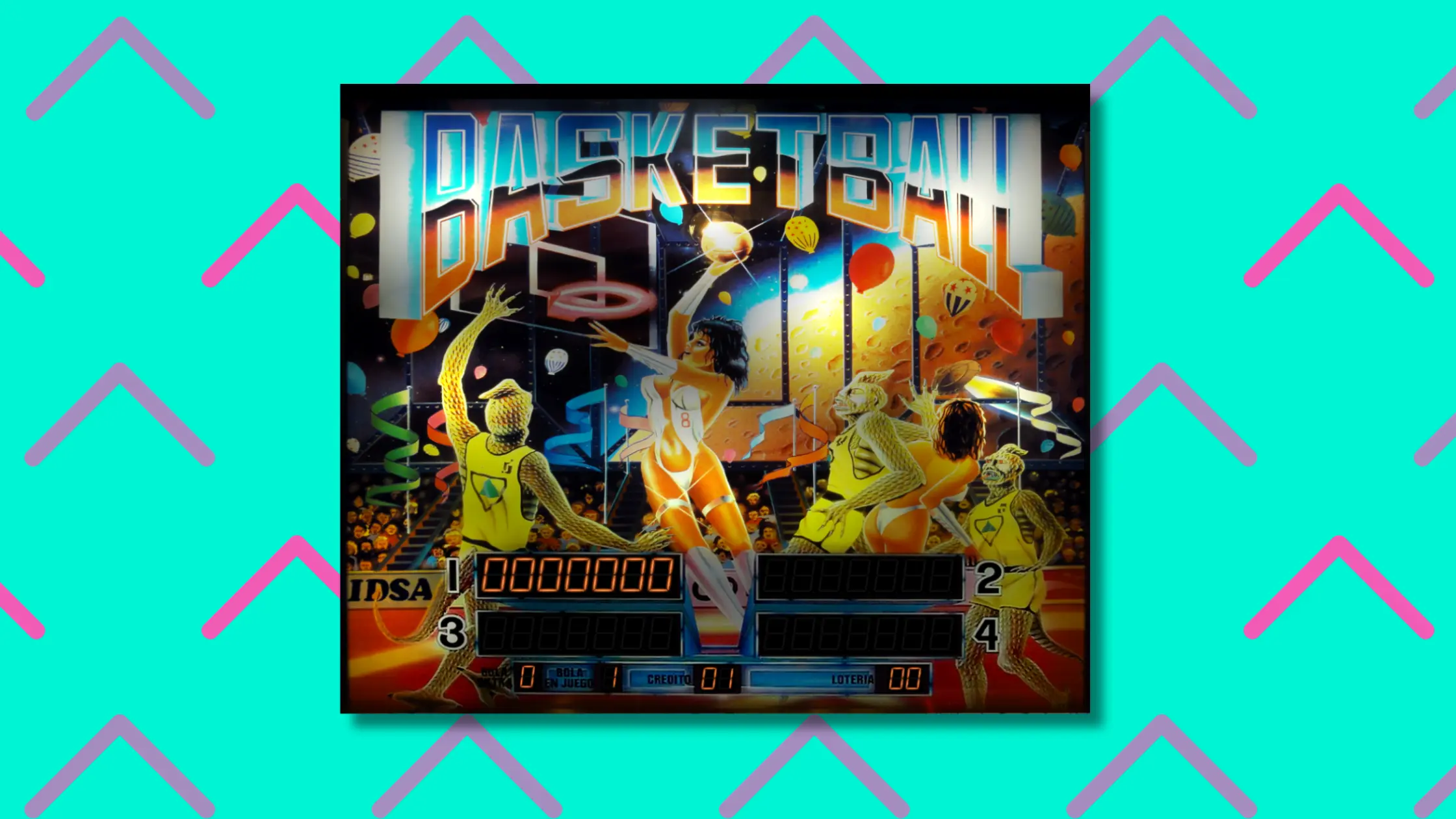 Basketball (1986) Pinball Machine by Ideas y Diseños, Sociedad Anónima