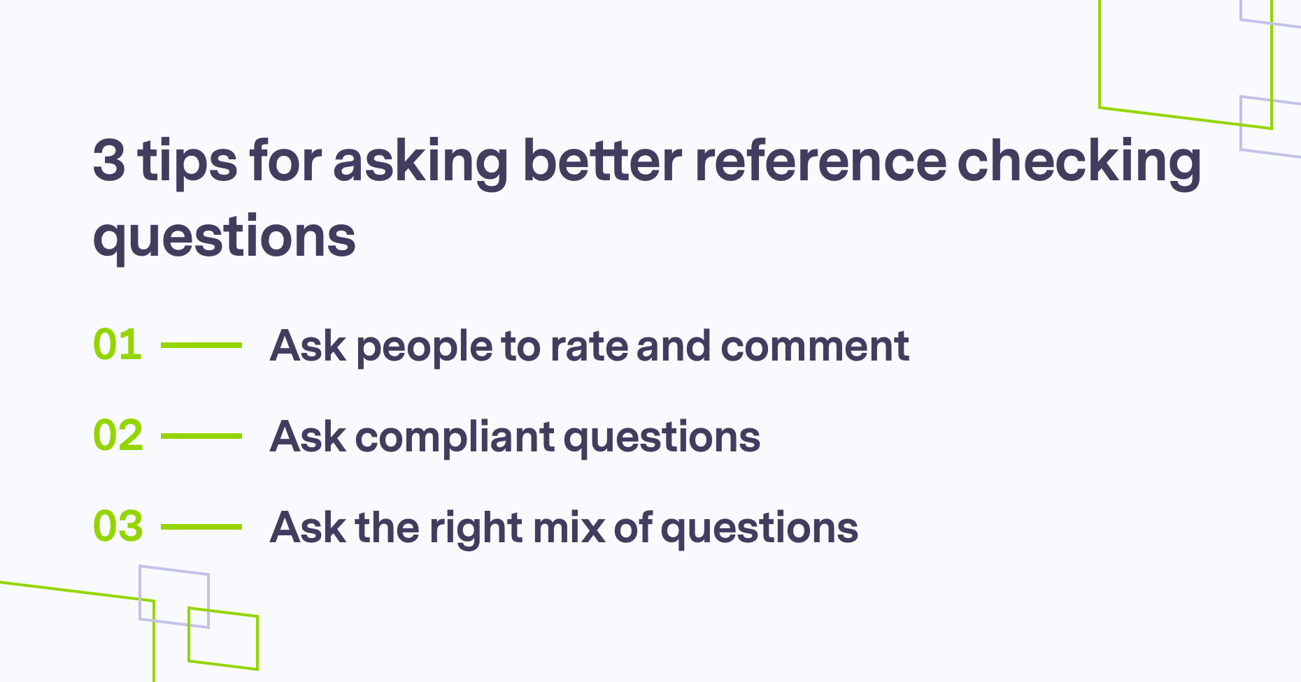How to ask better reference questions
