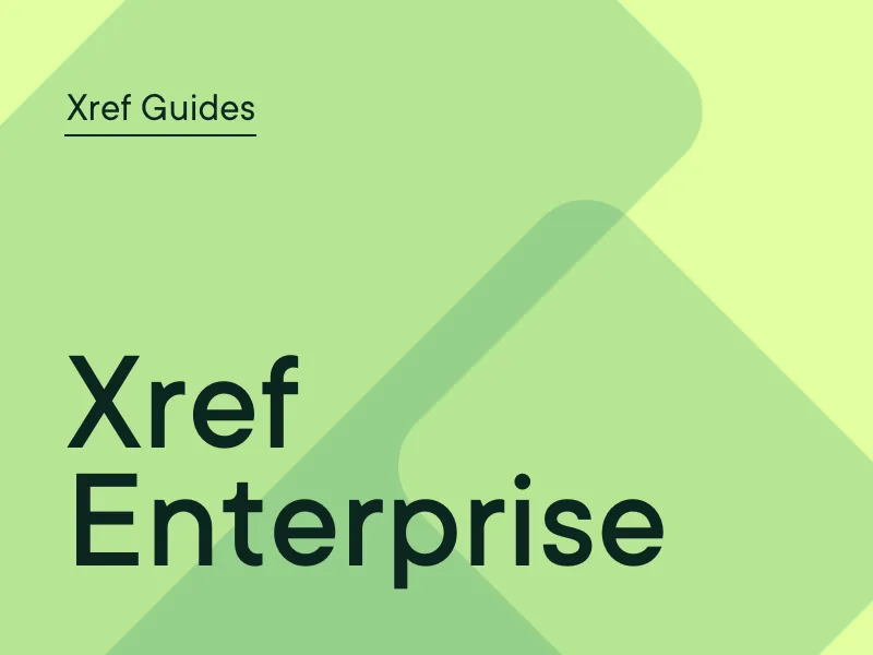Product guide - Your guide to Xref
