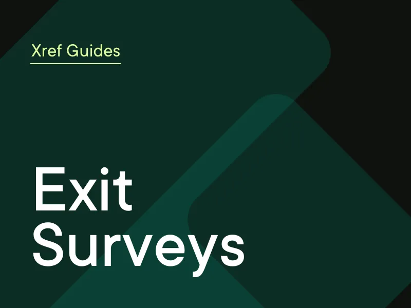 How Online Reference Checks, Exit & Pulse Surveys Work | Xref