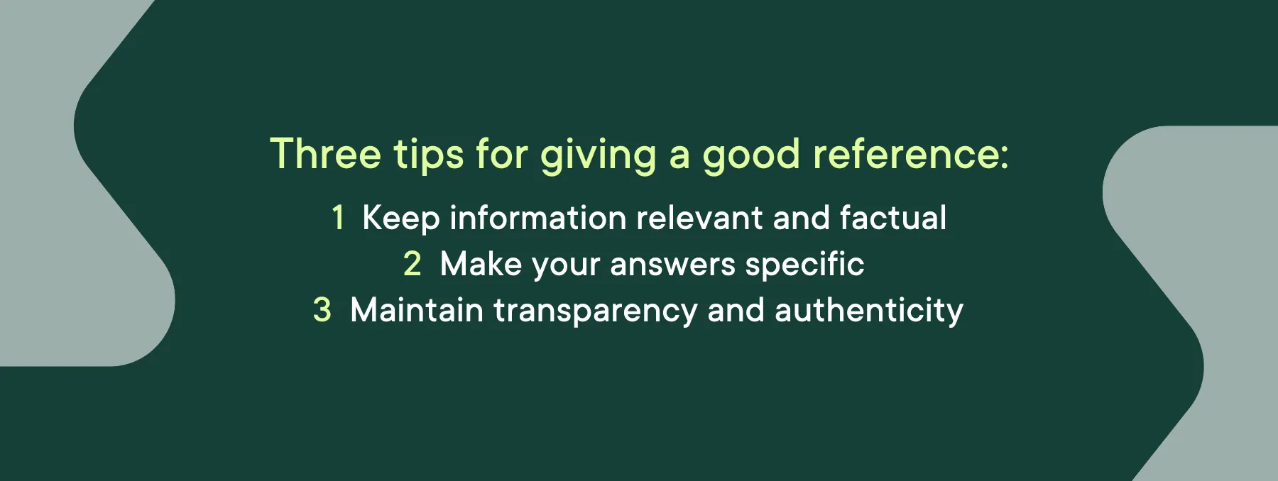 How to respond to questions in a reference check