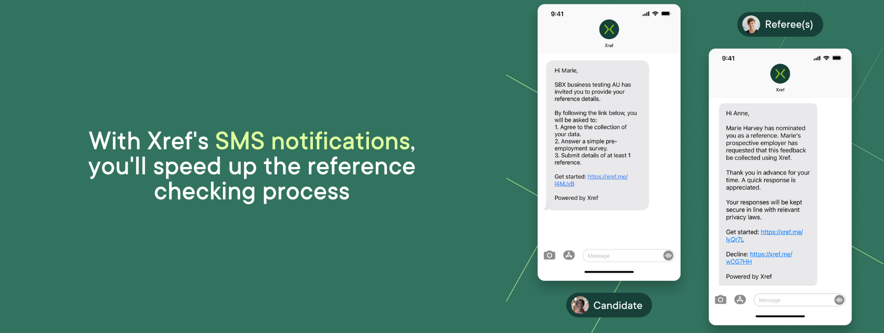 Xref reduces time to hire with updated SMS functionality