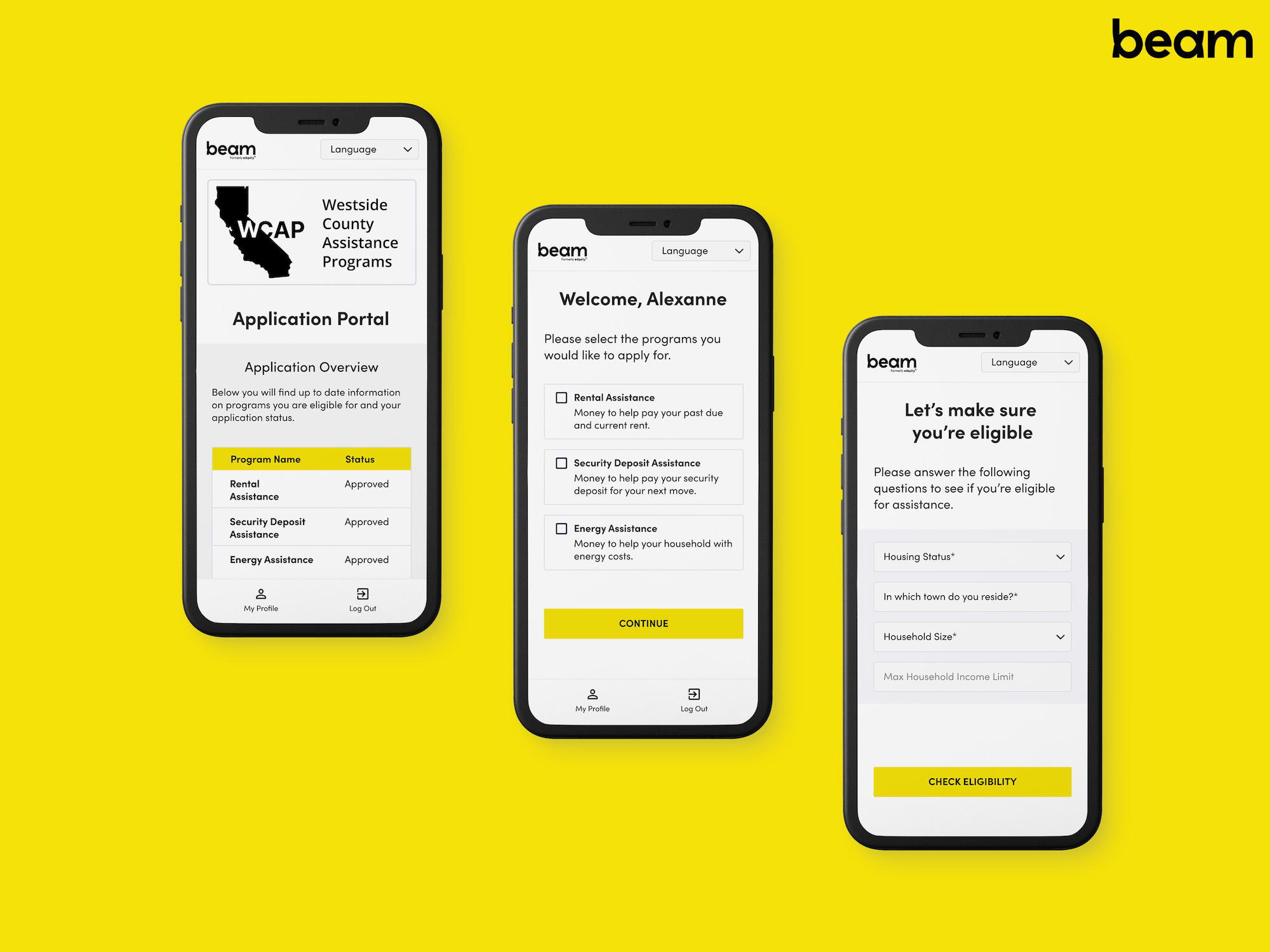 Beam | Fast Emergency Cash Aid & GovTech Software Platform