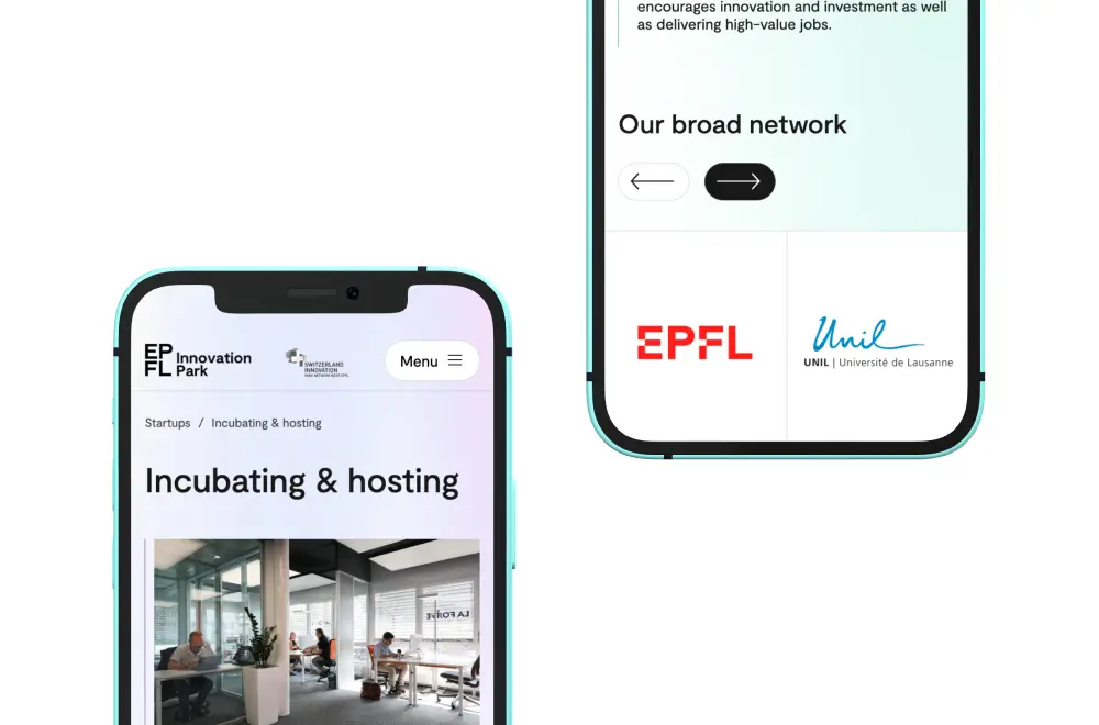 Refonte du site web et du portail utilisateur pour l'EPFL Innovation Park - EPFL Innovation Park ...