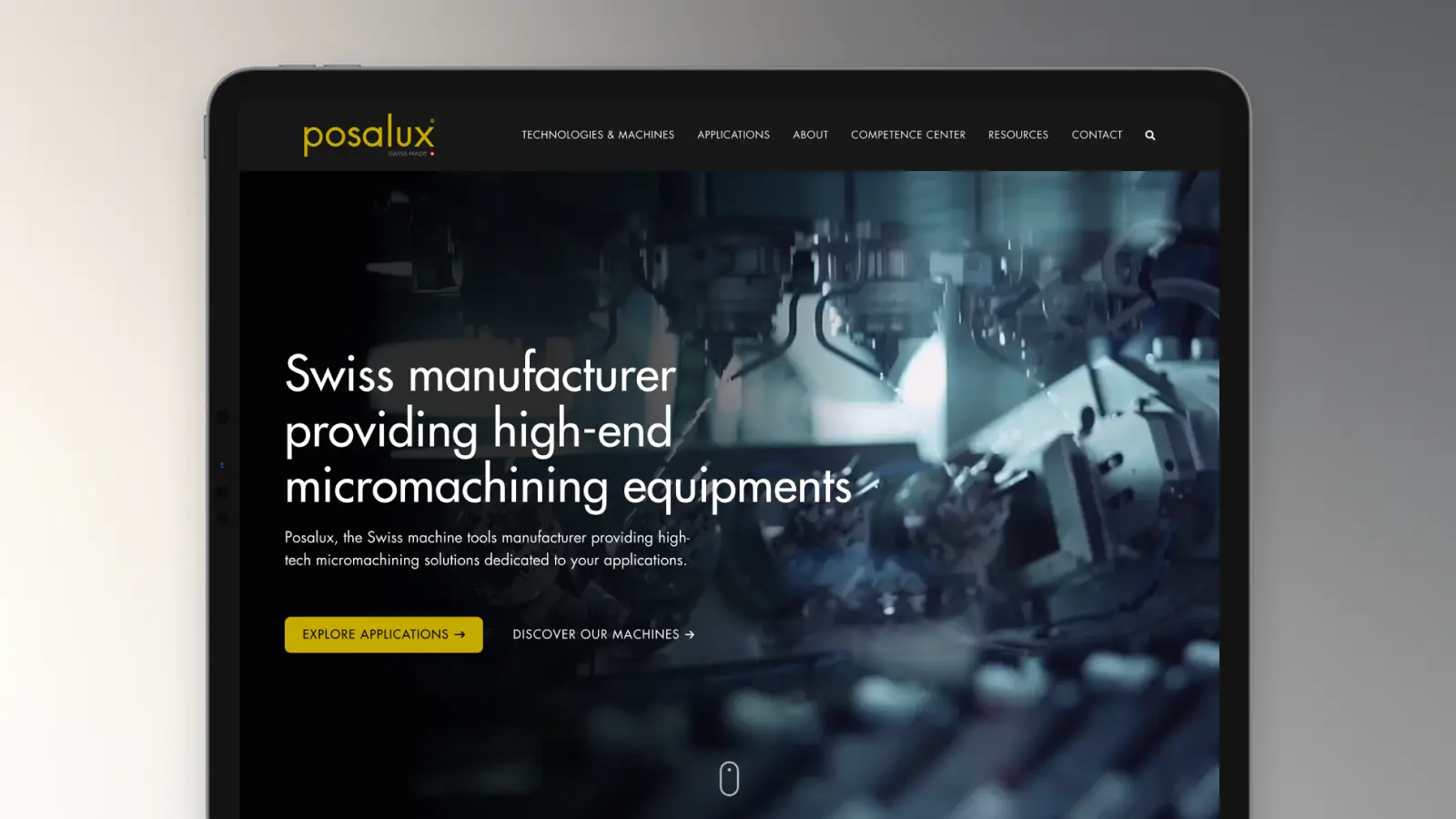 Refonte du site web de Posalux - Posalux - Coteries Agence web