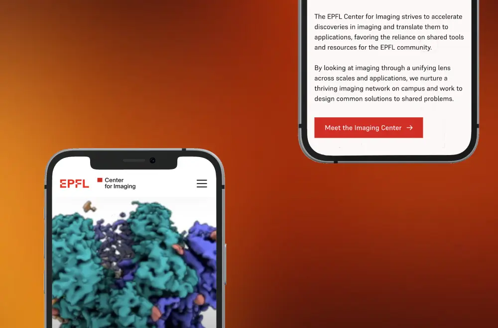 Website redesign for the EPFL Center for Imaging - EPFL Center for Imaging - Coteries Agence web