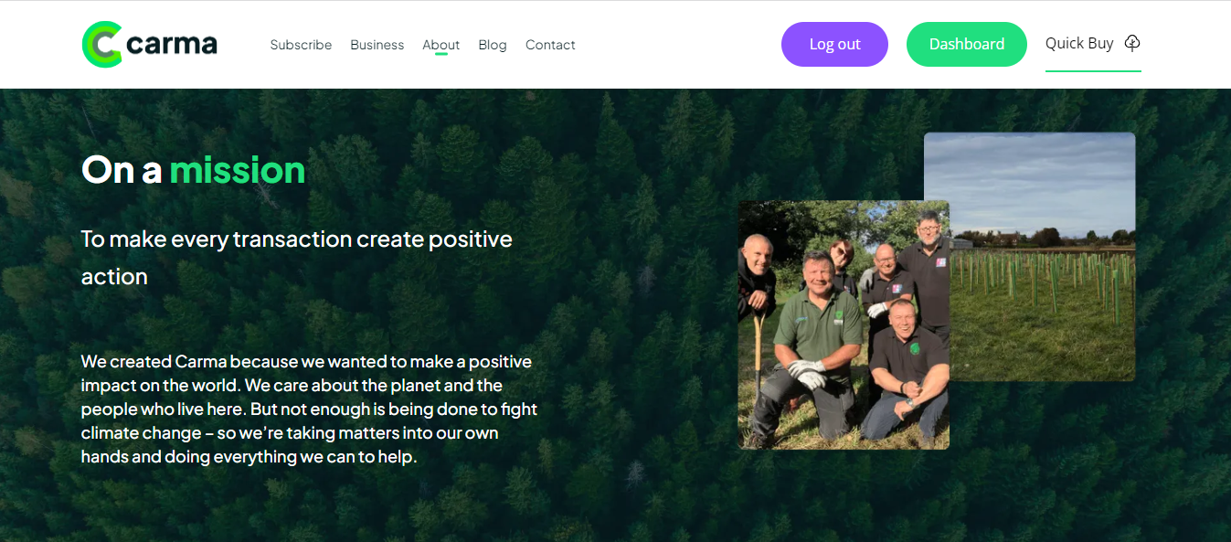 About Carma: Supporting Your Sustainability Journey