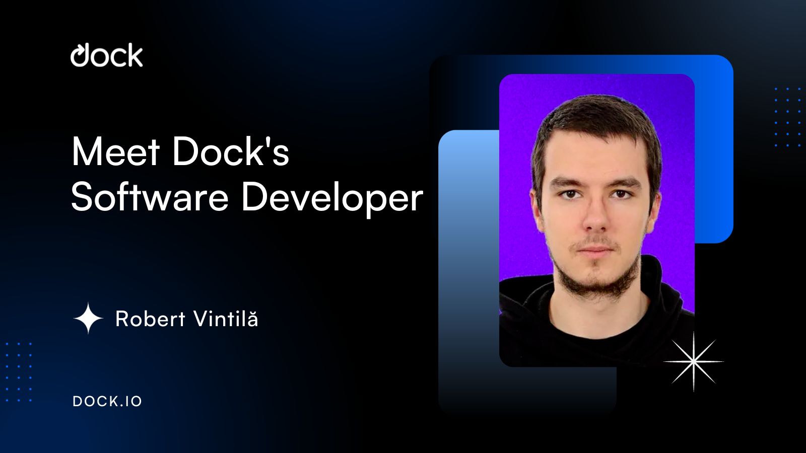 Meet Robert, Dock’s Software Developer