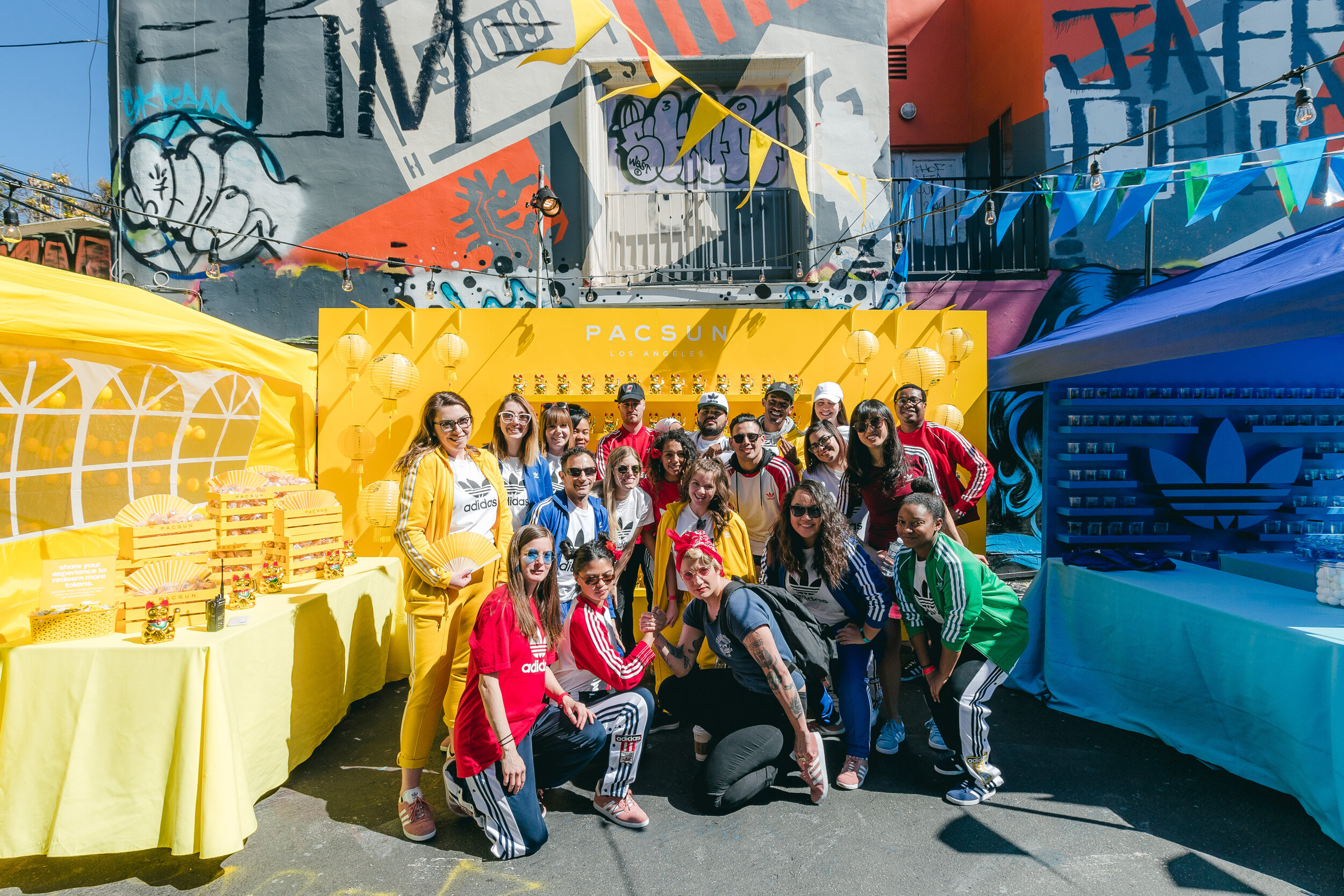 The adicolor Street Fair invited guests to explore ‘stalls’, each ...