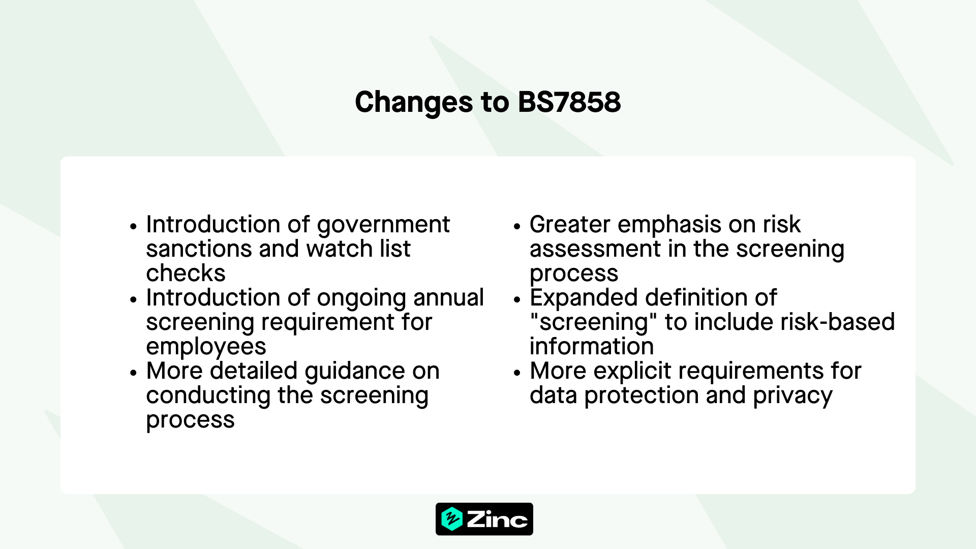 Understanding BS7858 background employment screening standard | Zinc