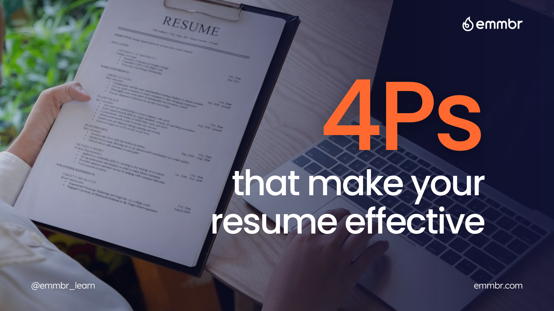4Ps that make your resume effective