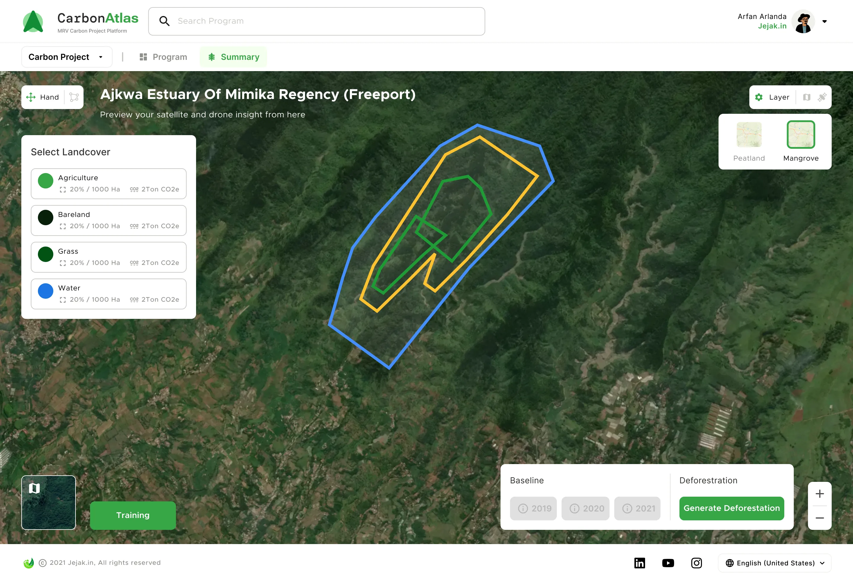 Jejakin - Carbon Management Platform