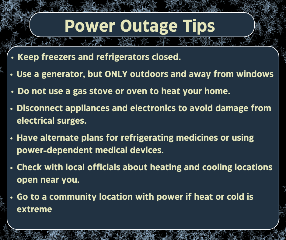 Article: Winter Weather Power Outage Tips