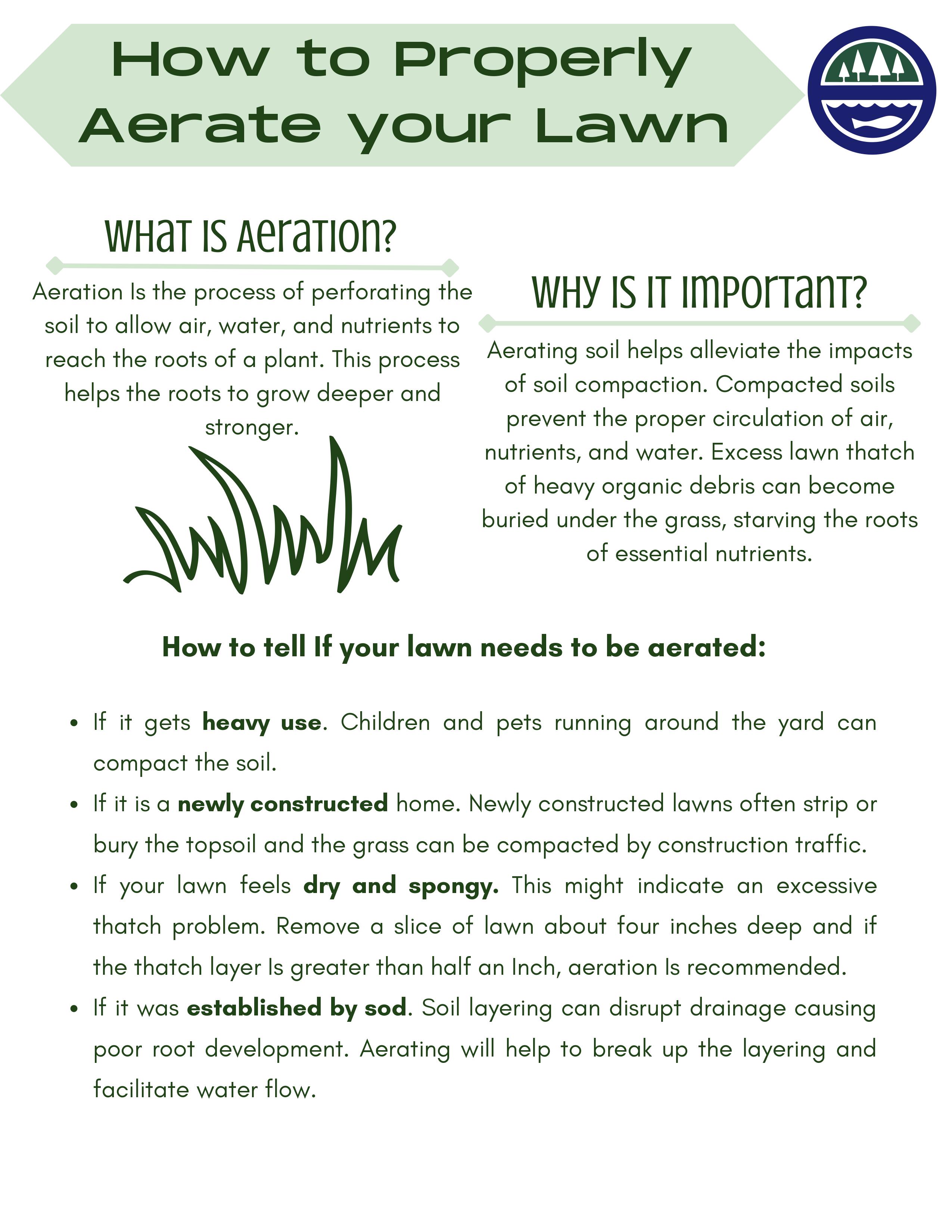 Conservation Commission | How to Properly Aerate your Lawn