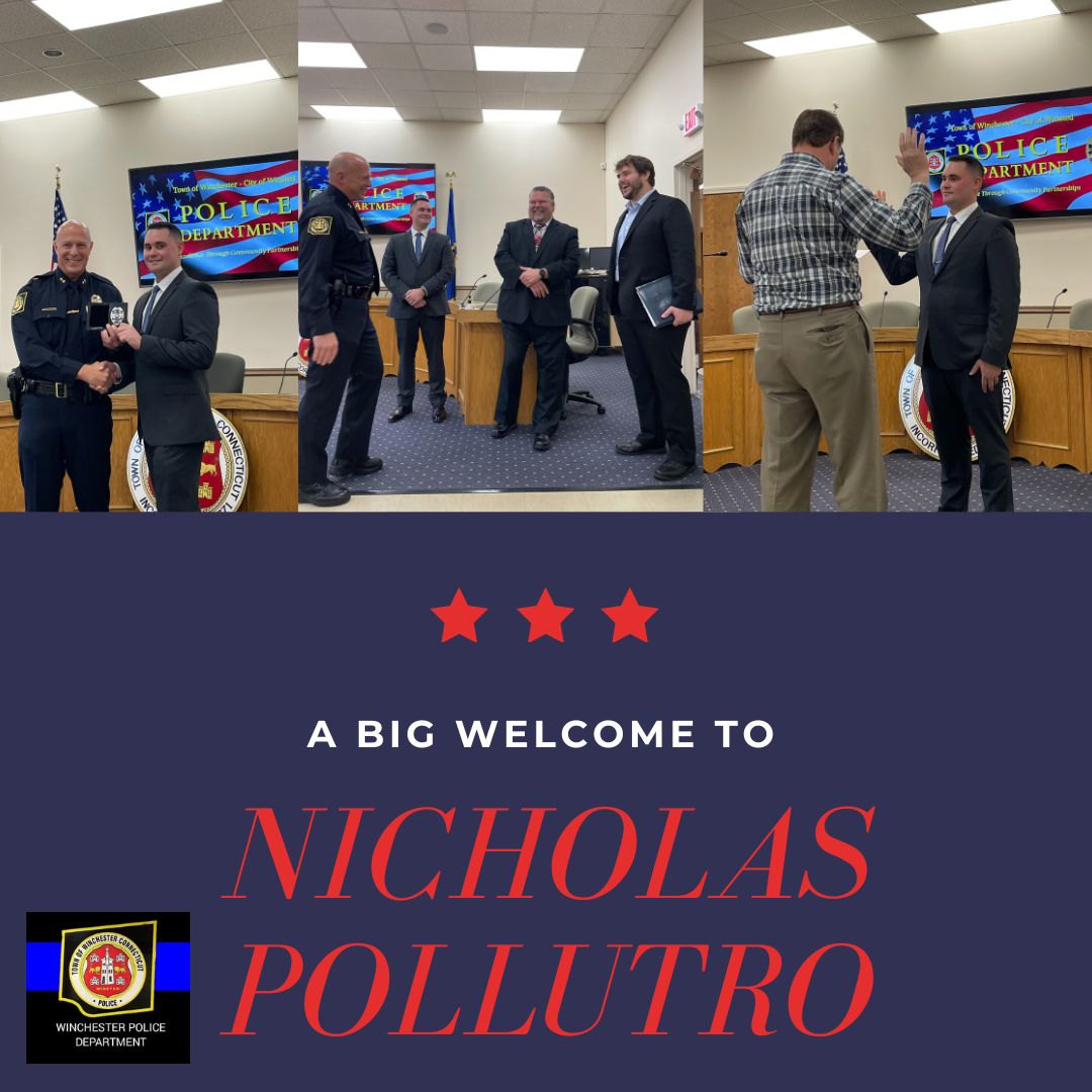 Article: Welcome new Police Officer Nicholas Pollutro