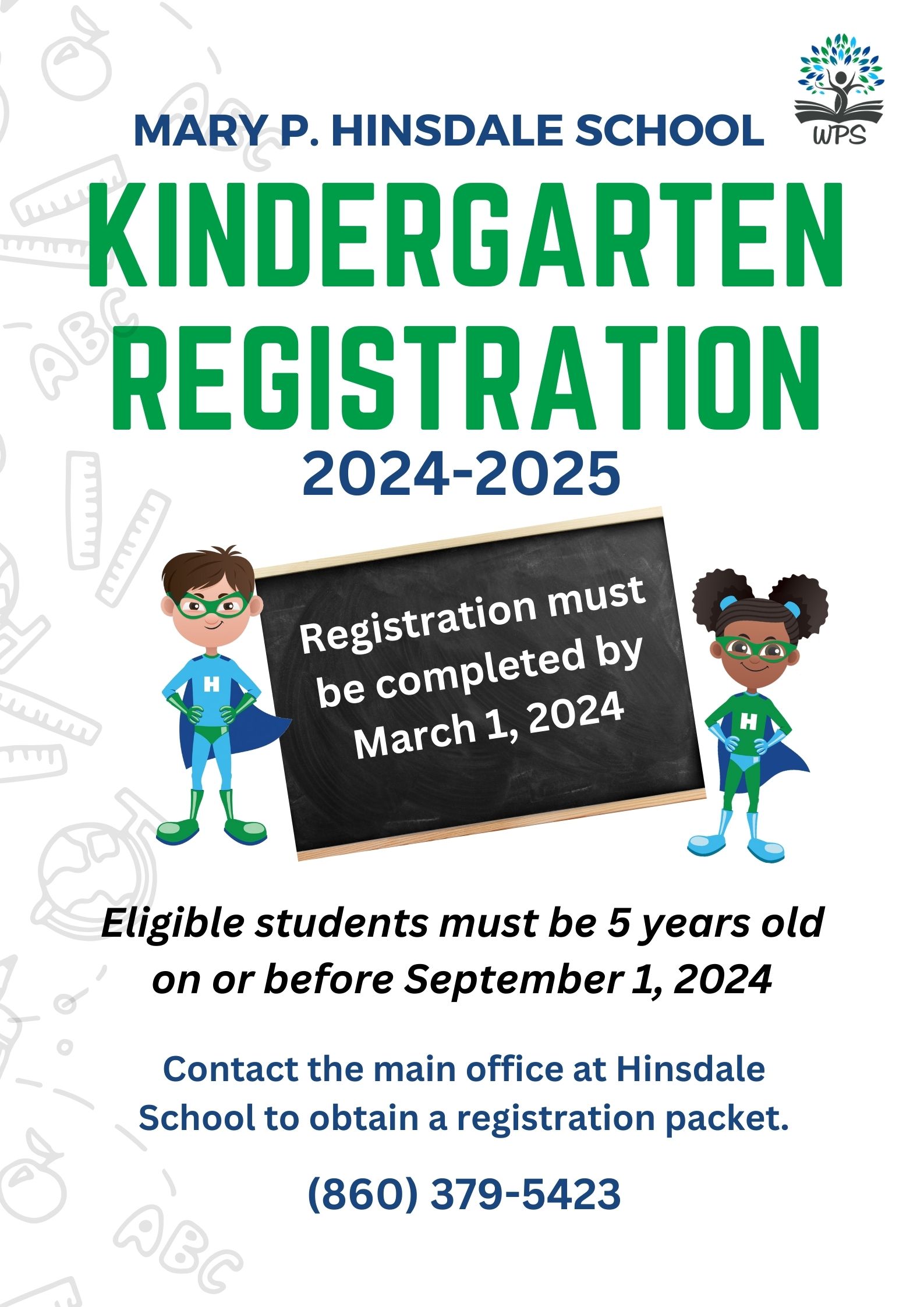 Article: Registeration Information for Kindergarten 2024-2025 School Year