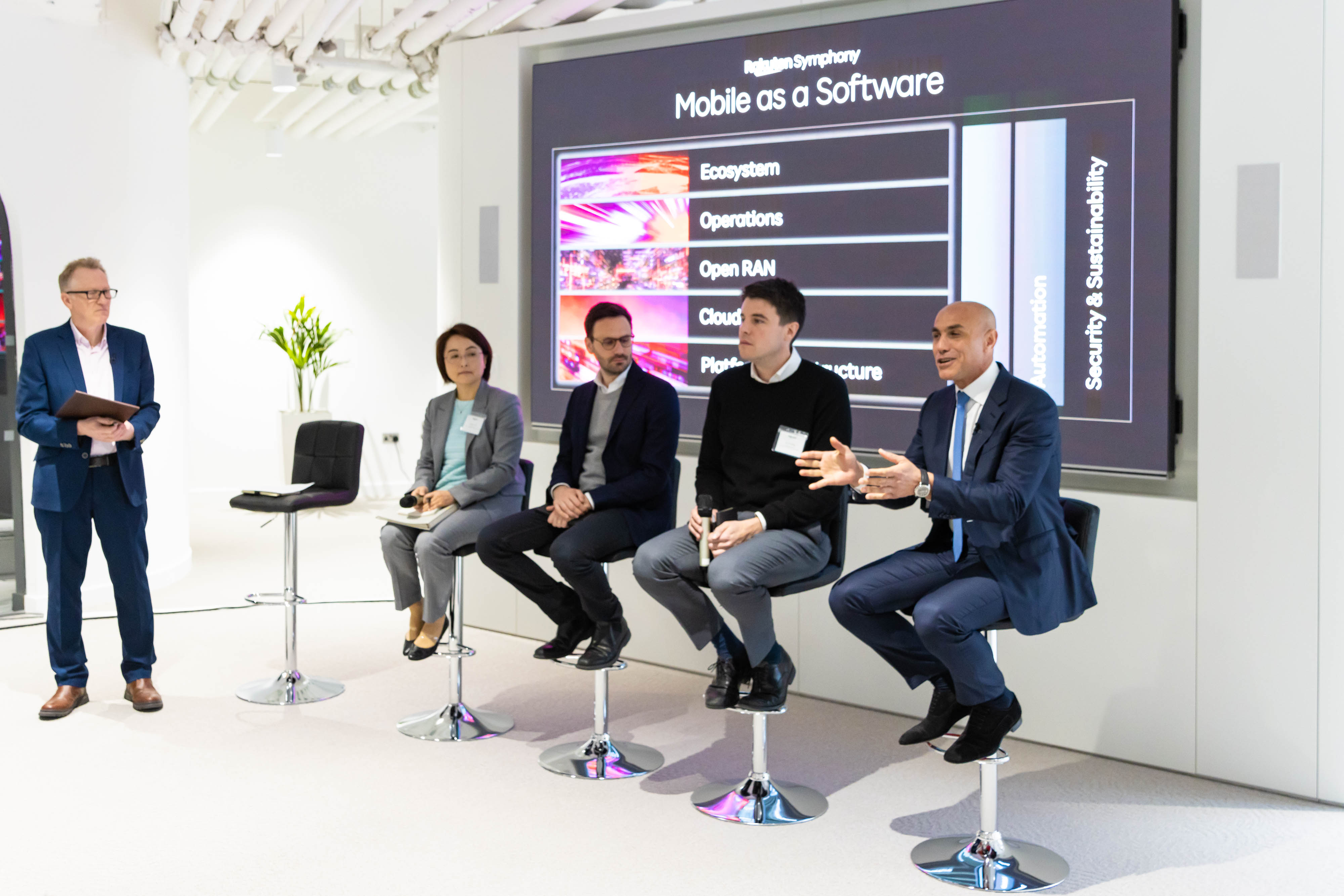 Rabih Dabboussi (far right), Rakuten Symphony’s Chief Business Officer ...