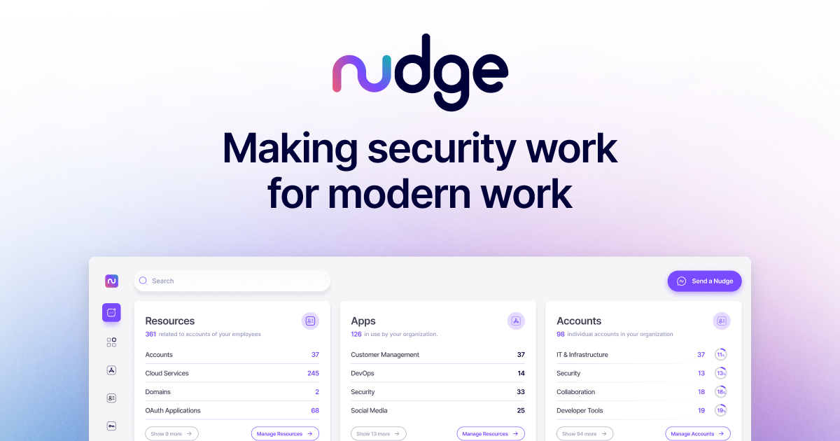 Nudge Security | SaaS Security for Modern IT Governance
